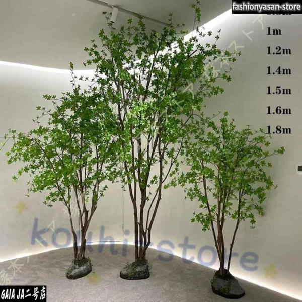 ご注意願います:黒い鉢を持って出荷します１、人工観葉植物（プラスチック）、サイズが写真に示す寸法を参考にしてください。２、【高：80cm、100cm、120cm、140cm、150cm、160cm、180cm。黒い鉢付き。】【本物そっくり】...