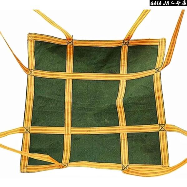 【素材】：フォーム：四角形  「シートモッコ」は、耐久性に優れた厚手のポリエステル綿キャンバス素材を使用しており、最大2トンの荷物を支えるように設計されており、クレーンをお持ちの方には必需品。【耐久性】：耐摩耗性に優れた厚手の素材を使用し、...