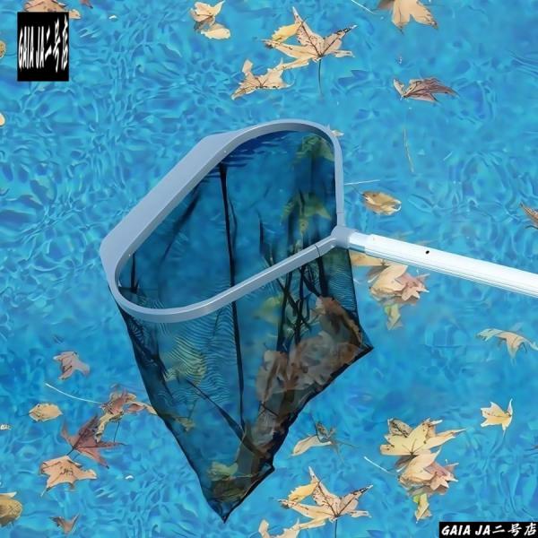 ?高い耐久性&amp;amp;amp;高質量材質掃除ネット屋外深水ネット超高密度メッシュ,網は軽量で耐久性，高品質のアルミ合金メッシュフレーム+表面PP補強で作られています，伸縮調整できる竿は高品質のアルミ合金を採用し，耐久性と防錆性があり...