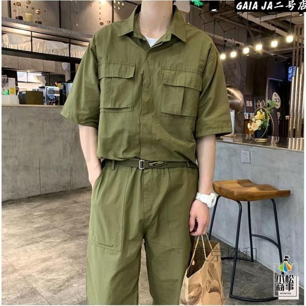 商品詳細ツナギ 作業服 つなぎ オーバーオール 夏つなぎ おしゃれ メンズ 半袖 オールインワン 薄手 9部丈パンツ カジュアルルック■生産国:中国■素材:ポリエステル注意:※サイズ表記は目安です。誤差はご了承ください。※生産の関係により写...