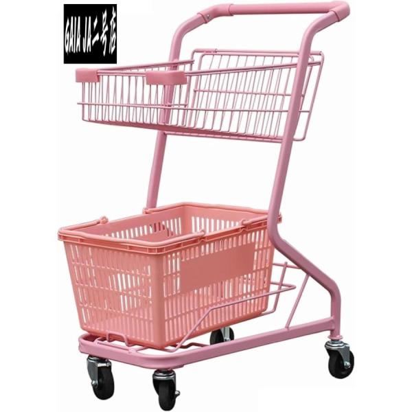 高品質の材料とデザイン:このショッピングカートはバリと錆がなく、強力な接着性のプラスチック粉末プロセスで作られたQ195材料を採用します。スーパーやショッピングセンター、コンビニでの利用に最適です。ショッピングカートショッピングカートタタミ...