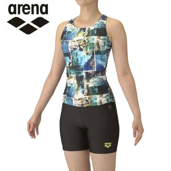 アクアビクスや水中ウォーキングなど、健康やリフレッシュのためにプールでのエクササイズを楽しむフィットネススイマーにおすすめのフィットネス水着。上下が分かれたセパレーツ水着で、着脱が簡単。Y字型のバックスタイルは、肩甲骨が動かしやすく泳ぎやす...