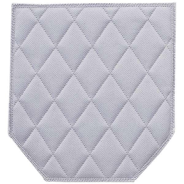 取り付け簡単な縫い付け式キルトパットメンズ・ユニセックス ●素材表面/ポリエステル100%・中綿/ポリエステル100%・裏面/ポリエステル100%●サイズ●カラー(95)シルバーグレー●仕様タテ24.0cm×ヨコ22.0cm●付属品●生産国...