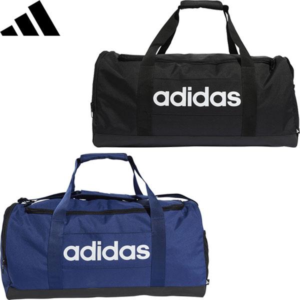 外出先でも持ち物をすっきりまとめられる、adidasのダッフルバッグ。複数のジップポケットと仕切り付きで、持ち物をスマートに整理整頓できる。長さを調整できるショルダーストラップと2本のキャリーハンドルで、持ち運び方も自在。本製品には、リサイ...