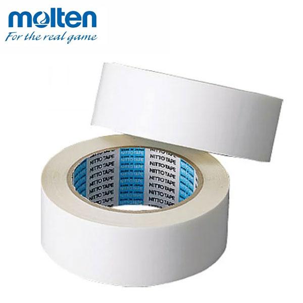 非伸縮テープバドミントン・ソフトバレー用ラインテープ・グランドテープ素材サイズ40mm×60m(2巻入)カラー白生産国日本製