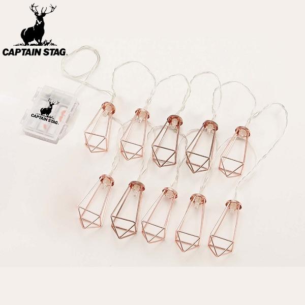 8通りの光り方がキャンプサイトを楽しく彩るデコレーションライトです。テント出入口やインナーテントの照明や飾り付けに。生活防水。製品サイズ(約)：全長3300mm材質(品質)：本体：鉄、表面加工：めっき(銅、ニッケル)、電池ボックス：ポリスチ...