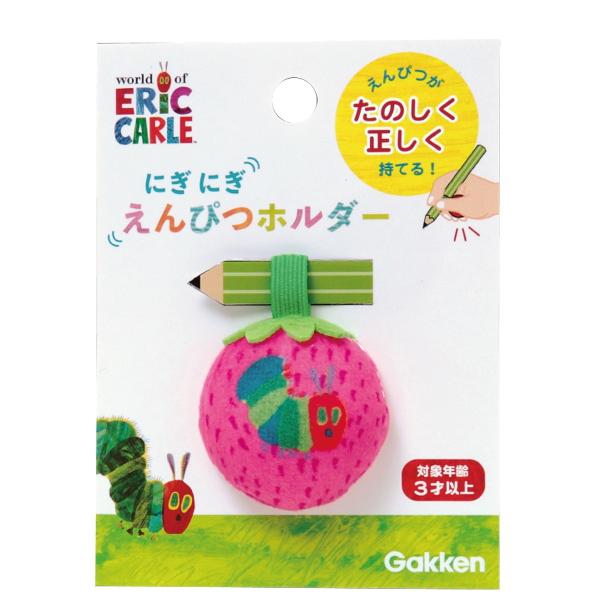 大好きなギャラクターと一緒に楽しく学べる！「はらぺこあおむし」のマスコットのえんぴつホルダーです。ペンや鉛筆につけると手に余計な力を入れずに正しく握ることができます。使い方は、付属のゴムを鉛筆に通し、マスコットをつぶさないようにやさしく握り...