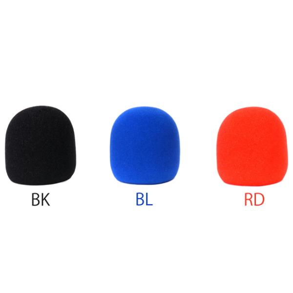 マイクに被せて使用するスポンジタイプのウィンドスクリーン