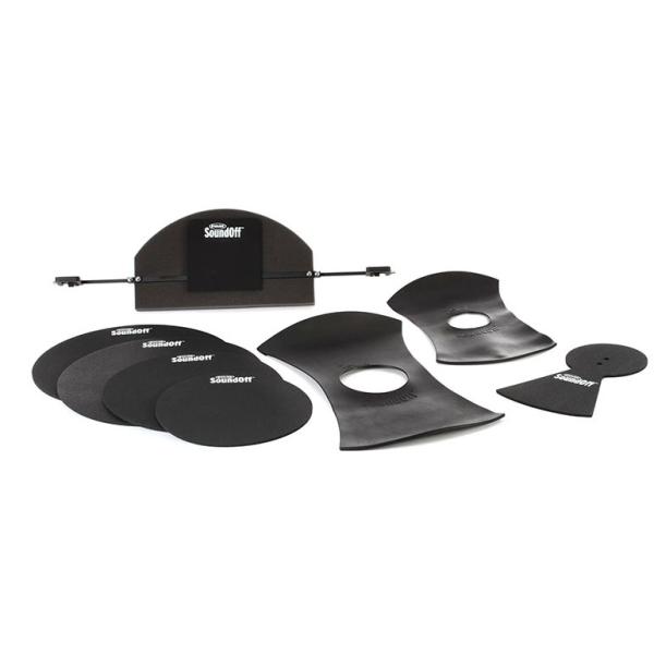 SoundOffドラムミュートは、耐久性も高く、消音性にも優れて、スティックレスポンスも非常にリアルな最もポピュラーな商品です。ドラムヘッドの上に乗せるだけで音量をカットし、シンバルミュートはヒットポイントやカップ部が露出している為、リアル...