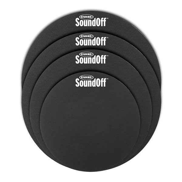 SoundOffドラムミュートは、耐久性も高く、消音性にも優れて、スティックレスポンスも非常にリアルな最もポピュラーな商品です。ドラムヘッドの上に乗せるだけで音量をカットし、リアルなリバウンドが得られます。＜セット内容＞タム・フロア・スネア...