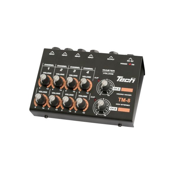 入力8ch、出力2ch（ステレオ） 006Pバッテリー使用（別売） DC端子付