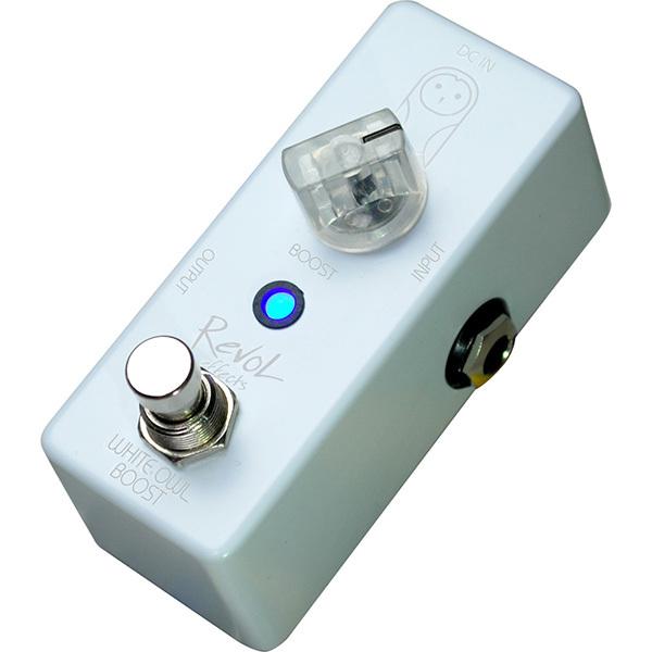 RevoL effects WHITE OWL BOOST ECB-01は、シンプルな１ノブタイプのブースターです。
