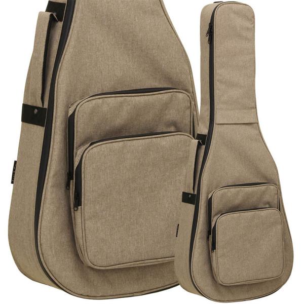 ケース外部には防水性に優れた生地とファスナーを採用。取り外しが可能なネックピローも付属し、18mmのパッドが楽器をしっかりと保護します。