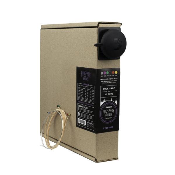 DAddarioの25セット入りバルクパックのラインナップにEJ26とNYXLが加わり、パッケージデザインもリニューアルしました。