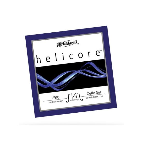 Helicore Cello Strings【ダダリオ】クリアな音色が特徴の、上級者にお勧めのチェロ弦です。通常の弦よりも細めに作られており、安定した演奏性と優れたレスポンスを持ちます。