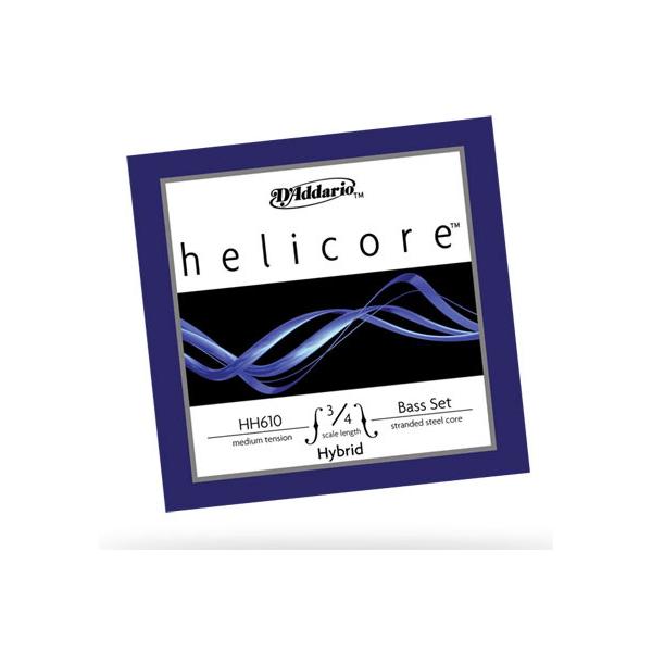 Helicore Hybrid Bass Strings【ダダリオ】アルコ、ピッツィカート、どちらにも使用いただけるコントラバス弦です。ピッツィカート時には、優れたアタック、サスティーンが得られます。スチール線を縒り合せたマルチストランデッ...