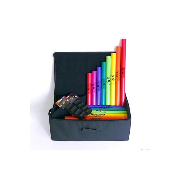 Boomwhackers　ドレミパイプBWDW ダイアトニックセット(5組)、オクタベーター(16個)、専用ボックスバッグ(1個)、2オクターブ分の全音階(Cダイアトニックスケール)の音程を演奏できるセットです。複数名で楽しむことができるセ...