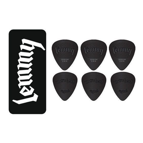 【発売日：2010年05月09日】ジム・ダンロップ MotorheadのLemmy Kilmisterのシグネチャーピック。形状：ティアドロップ材質：ナイロン厚さ：1.14mmピック6枚、缶入り。