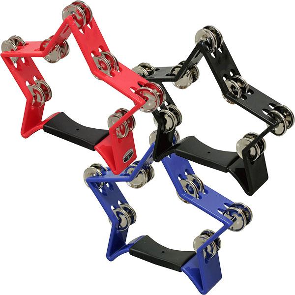 キクタニミュージック　星型タンブリンMX-5は、7か所2列に並んだ14枚のスチール製ジングルを備えた星形のタンバリンです。歯切れの良い明るいサウンドが特徴で、幼稚園や学校の発表会から、プロのパーカッショニストまで幅広い層に支持されています。...