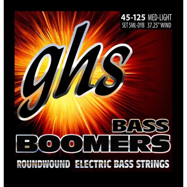 GHS / 5ML-DYB 45-125 / 5弦用ベース弦 / 5-String / BASS BOOMERSMedium Light 45-125 / Made In The USA新品 正規品送料無料GHS、Roundwound El...