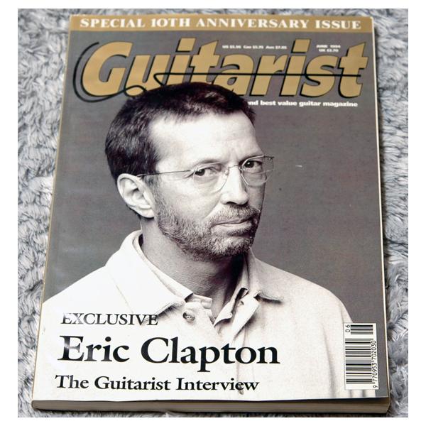 Guitarist / Spacial 10thAnniversary Issue/ Eric Clapton Interview / 1994 June英語版 輸入雑誌 送料無料  1994年6月号 Guitarist破れなど大きな傷みは...