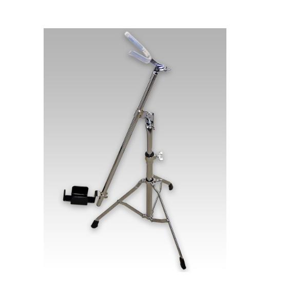 1081アルト/バスクラリネットスタンド　1081　スティール製楽器接触部レジン製ホース（耐熱・耐油性があり、キーオイル等によるホースのベタつきがありませんから楽器本体に影響を及ぼしません）下部：ビニールコーディング底部：フエルト貼り