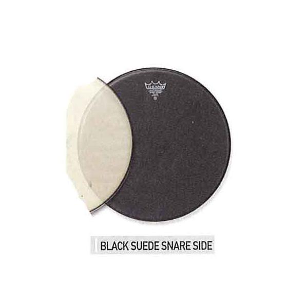 Black Suede Snare Side Remo HeadsBS-814SA　スネアサイド　ブラックスエード　アンバサダー　レモヘッド極薄のエボニーフィルムにスエード加工を施し、マイルドで深みのあるサウンドを引き出すスネアサイド。