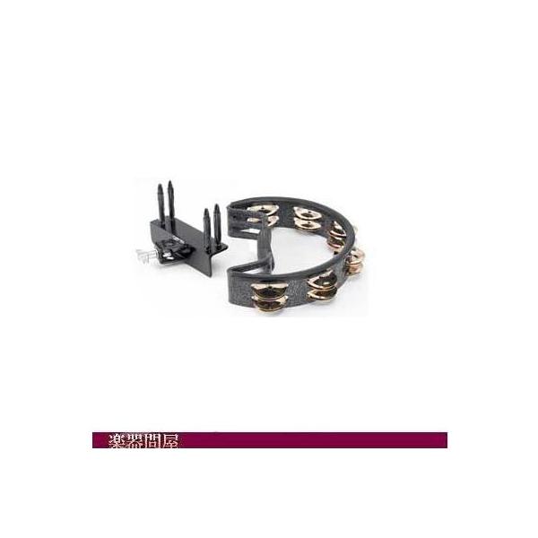 タンバリン　PTM10GHX　パールジングル:ブラス製、エッジラバー付、タンバリンホルダー付属グリップ側に重心を移動させ、操作性を高めたコンフォート・グリップハンドルを採用。ブラス製ジングルを2列に並べ、温かみのあるメタリックなサウンドが特...