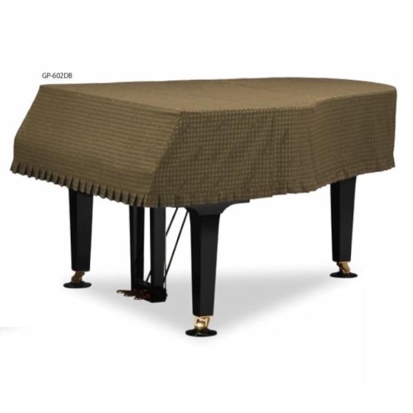 ■品質／ポリエステル100％■カラー／ダークブラウン■生地／犬楽器柄ジャガード織　鍵盤ダックス　木琴プードル　YOSHIZAWA 吉澤椅子カバーは含まれません生地巾の関係上天板には継ぎ目があります。受注生産ご注文後のキャンセルはご容赦くださ...