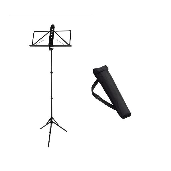 MS260AL ソフトケース付き　ヤマハ　譜面台折りたたみ式譜面台MS-260ALパネル締め付け部はギア式角度調節方式。塗膜が厚い紛体塗装でマットな黒色仕上げ。軽量(約730g)タイプ。手持ちと肩掛けが可能なソフトケース付き。本体 色 黒仕...