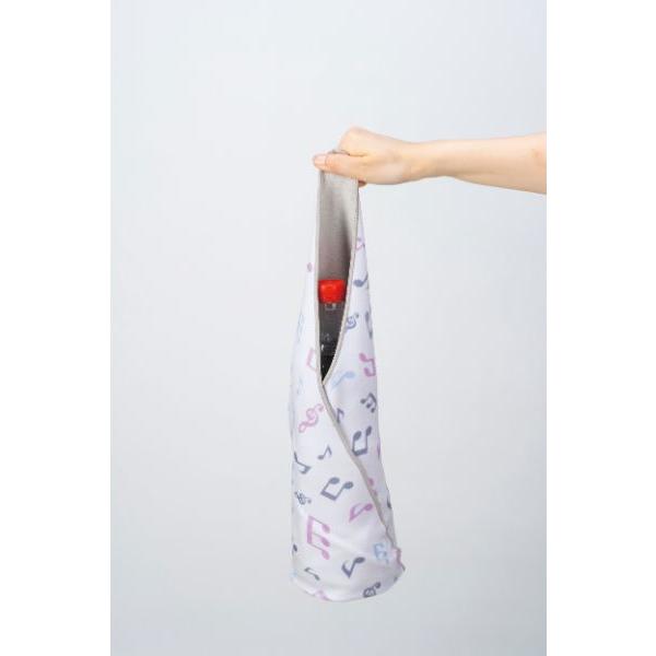 マジック風呂敷　グレー　PLAY with SOUNDS表と裏の生地を重ね合わせるだけで、マジックテープの王にくっつくマジックのような素材。500×500ｍｍポリエステル100％発表会記念 　演奏会記念に　　音楽雑貨　折りたたんでの発送にな...