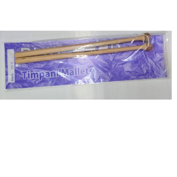 ティンパニマレットマレット　ティンパニー用　T15-W　プレイウッド　T15-WOOD　T15WOODR付きローズウッド球台　φ25*349　ヒッコリー材柄 T15W　 柄はヒッコリー材、芯はR付きローズウッド芯、フェルトはドイツ製を使用。...