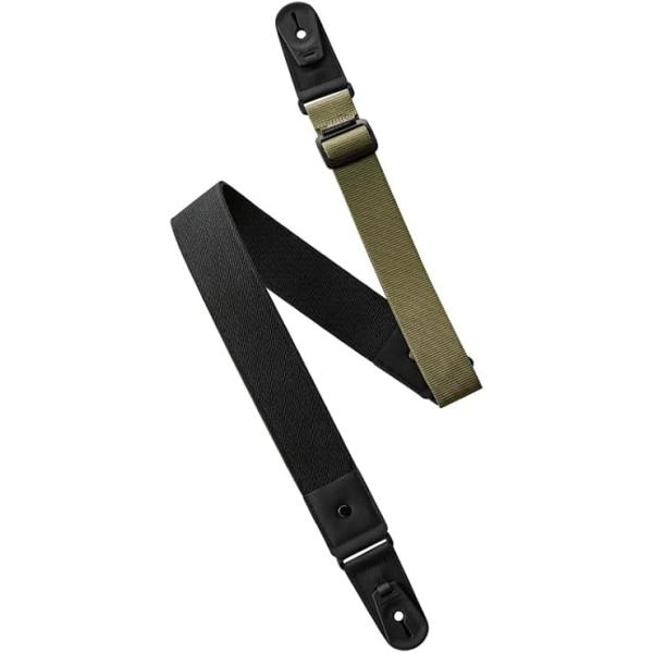 ACMEストラップと同様、安全性が非常に高いストラップロック構造”VITALGRIP”を備えたDURAストラップは、本体の加工や追加のハードウェアを必要とせず、演奏中の不意のストラップ外れを防止します楽器の重量負荷を軽減する2層の高密度弾性...