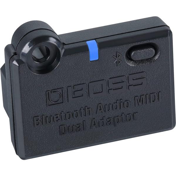 Bluetooth Audio MIDI Dual Adaptor は、対応するBOSS 製品のBluetooth オーディオ／ MIDI 機能を拡張するコンパクトなアダプターです。対応製品の専用端子にアダプターを装着するだけで、スマートフ...