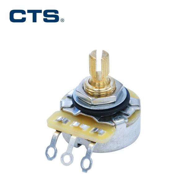 ボリュームポット CTS-A250-S  250kオーム Aカーブ CTS製 ショートシャフト<BR><BR><BR>ギターパーツに関する注意事項<BR><BR>・ 商品画像はイメ...