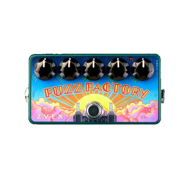 Z Vex社の代名詞ともなったFuzz Factoryの進化バージョンがコストダウン。オリジナルのサウンドはそのままに、さらにON/OFFのLEDとDC PowerJackが追加。ハンドペイントをシルクスクリーン化することでコストダウンに成...