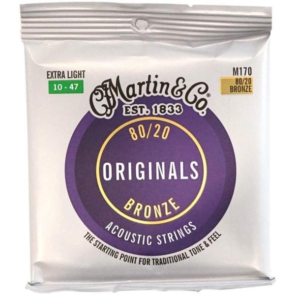 マーティンストリングスより、かつて多くのプレイヤーに支持されてきた定番のアコースティック弦が“Martin Originals”として装い登場。素材は 80/20 BRONZE で、深みのある豊かな低音とクリアで明るい高音。マーティンストリ...