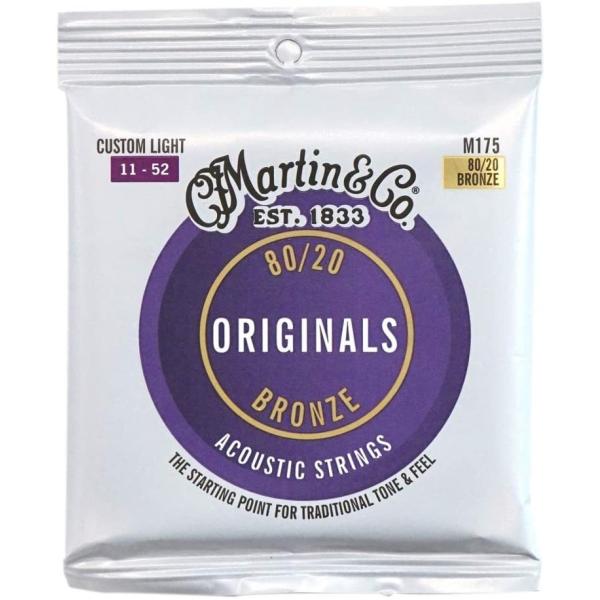 マーティンストリングスより、かつて多くのプレイヤーに支持されてきた定番のアコースティック弦が“Martin Originals”として装い登場。素材は 80/20 BRONZE で、深みのある豊かな低音とクリアで明るい高音。マーティンストリ...