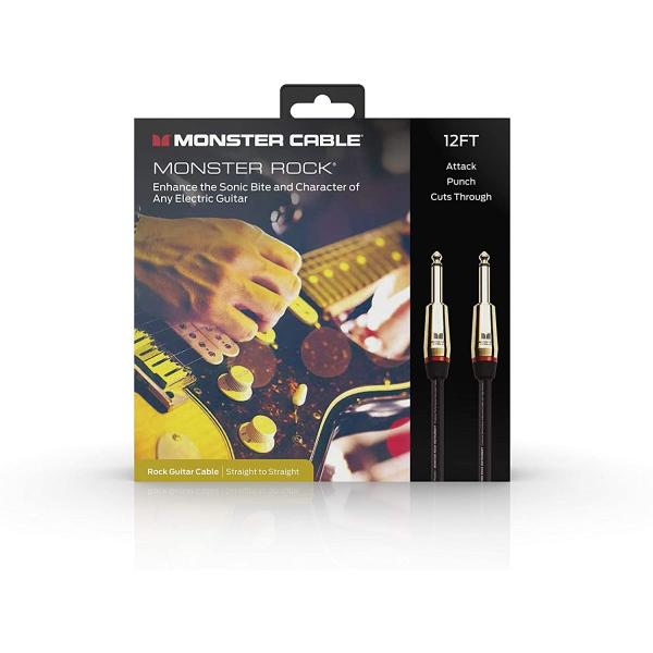 MONSTER CABLE M ROCK2-12 12ft S-S シールドケーブルM ROCKケーブルの同軸設計は高速トランジェント、クリーンな高音に鮮やかな倍音が演出可能。特許取得済みのマルチゲージワイヤーネットワークはあなたのギターの...
