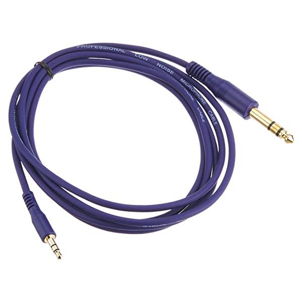 オーディオ変換用ケーブル (Stereo Phone - Mini Stereo Phone)6.3mmステレオ標準プラグ - 3.5mmステレオミニプラグポータブルCD等のヘッドフォン端子とミキサーなどの接続に長さ：2mメーカー側の意匠変...