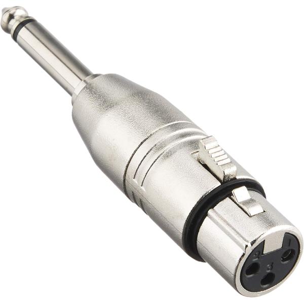 メタルBODY仕様のオーディオ変換用プラグXLR(F) - Phone(M) ※( )内…M=オス/F=メスマイク・ケーブルからモノラル標準プラグへ変換マイクや器材関係に必要なバランス系メーカー側の意匠変更により、予告なく外観上のデザイン・...