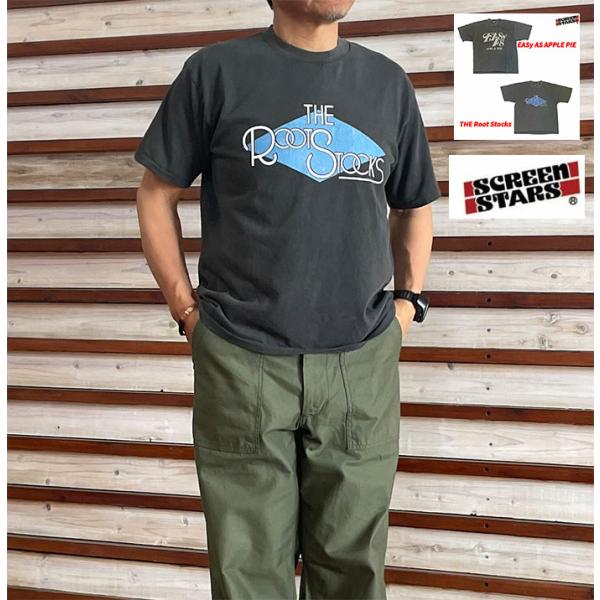 「FRUIT OF THE LOOM」からプリンタブル用のTシャツブランドとして1980年にリリースされた「SCREENSTARS」。90年代には生地の編み立てから縫製まで一貫生産をし、年間1億枚を全世界で販売していたが、現在「SCREEN...