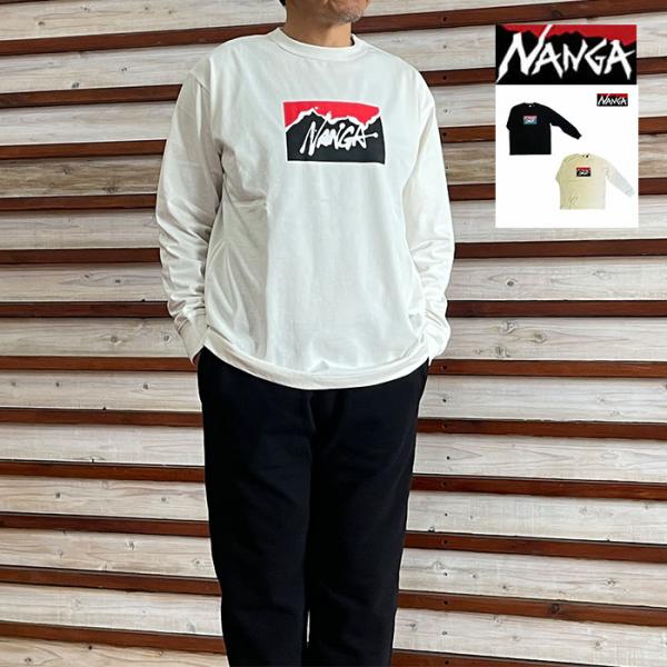 NANGA ナンガ 、神山隆二のコラボレーションによるロングスリーブTシャツ。ブランドの定番マウンテンロゴを、グラフィティ調に再解釈したアートワークで表現。生地にはスペインの老舗紡績会社が開発したリサイクルコットン「フェレーヤーン」を使用。...