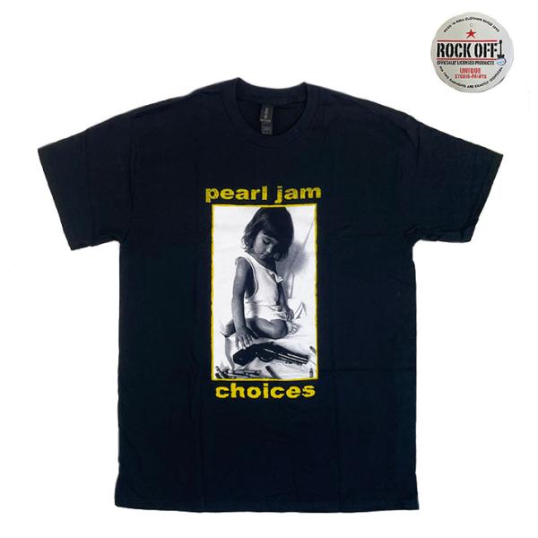 ROCK OFF ロックオフからPearl Jam パールジャムのChoicesは、1992年にリリースされた貴重なヴィンテージTシャツのグラフィックとして知られるTシャツ。サウンドガーデン、ニルヴァーナと共に90年代グランジブームの中心と...
