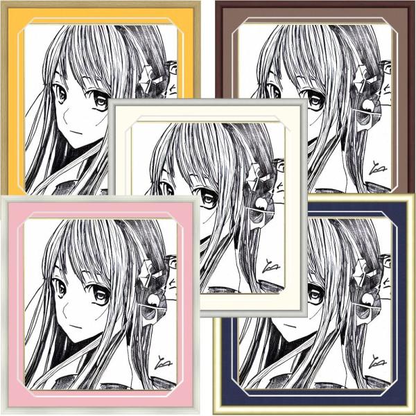 保存性に特化した、標準色紙(242×273ミリ)用の額縁。はめ込んだ色紙の角だけを押さえるので、色紙をほとんど隠しません。色紙を端まで余さず見せたい場合におすすめです。はめ込みマットには243×274ほどの窓抜きがあります。色紙の大きさによ...