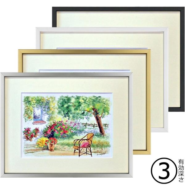 シンプルモダンに仕上げる、角ばった形状のアルミ額。カクカクとしたフレームで、金属の質感が際立ちます。ラッピング加工で4色の色合いを表現しました。若干ざらざらとした、マットな質感のカラーリングです。シルバー、ゴールド、ホワイト、ブラックからお...