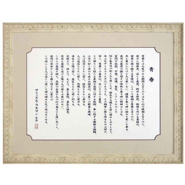 青春とは人生のある期間を言うのではなく心の様相を言うのだ。優れた創造力、逞しき意志、炎ゆる情熱、怯懦を却ける勇猛心、安易を振り捨てる冒険心、こういう様相を青春と言うのだ。年を重ねただけで人は老いない。理想を失う時に初めて老いがくる。歳月は皮...