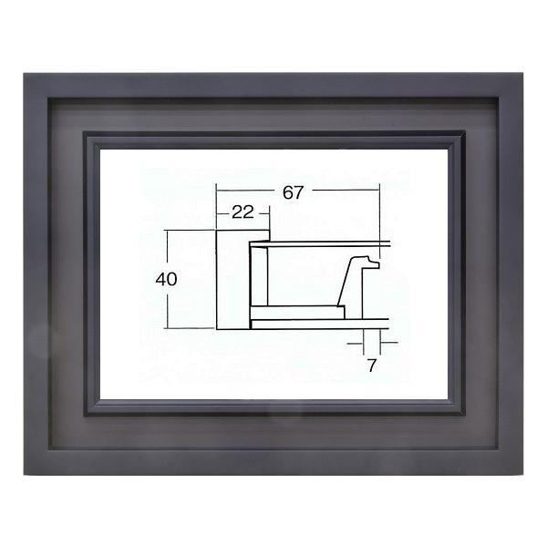 F4キャンバス333×242mm用油彩額縁モダンな感覚な木製油彩画の額縁です。お洒落に額装が出来ます。表面保護/アクリル（軽くて割れにくい）製造メーカー　大額株式会社(国内最大手額縁メーカー)※人気商品の為、品切れの際には製造に日数がかかる...