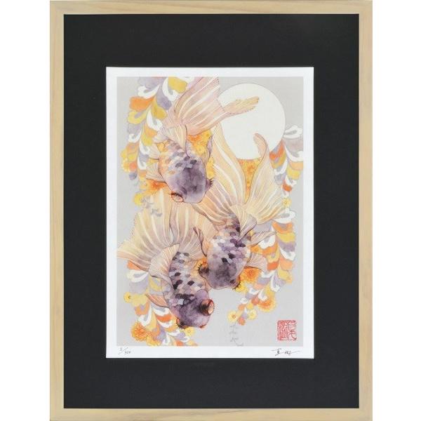 フレーム：9102　乳白サイズ　：太子（外寸395×304mm）お取り寄せに【1〜2週間ほど】かかります。数量限定商品ですので売り切れてしまうことがございます。あらかじめご了承ください。岩本 夏樹（いわもと なつき）百貨店の催事や水族館のイ...