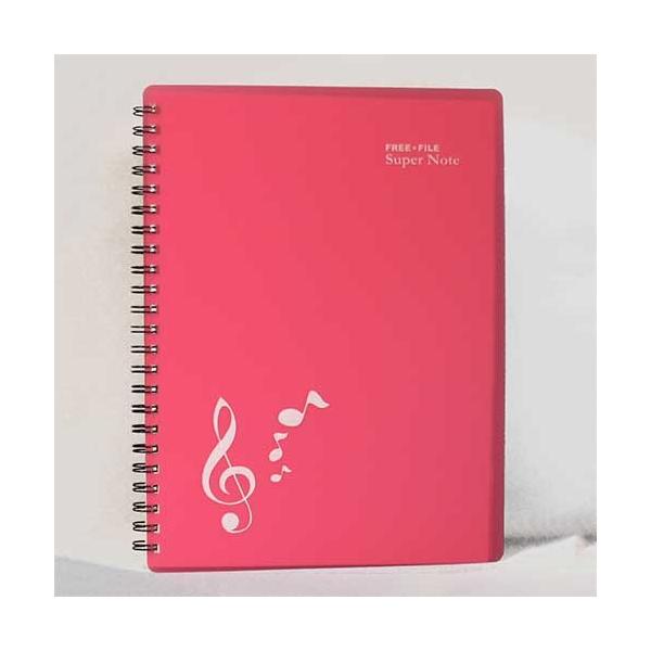 譜面を入れたまま書き込める！ピアノのレッスンや吹奏楽、コーラスなど音楽を楽しむ人たちに便利なポケット付ファイル２０ポケット　４０ページ　縦310mm　横240mm　Ａ４サイズの書類が入ります。クリアポケットもついて大事な書類を守ります。【簡...